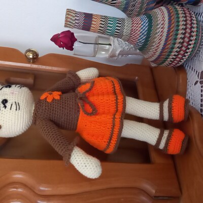 Crochet Pattern Amigurumi Chestnut Doll Cute Doll for Girls - Etsy