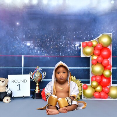 Baby Boxer Outfit With Wearable Custom Gloves, Jacket, and Shorts ...