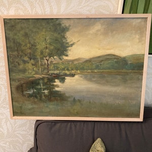 Mid Century Modern Abstract Cubist Oil on Board New York City Margit ...