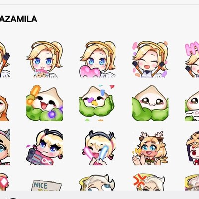 Kiriko Overwatch X Le Sserafim Love Heart Emote Kpop Cute Premade ...