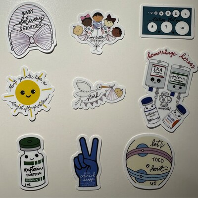 Pitocin Fingers Labor and Delivery Nurse, OB Sticker - Etsy