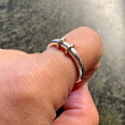 Silver Helix Cuff Ear Cuff Double Helix Cuff Hammered Ear Cuff ...