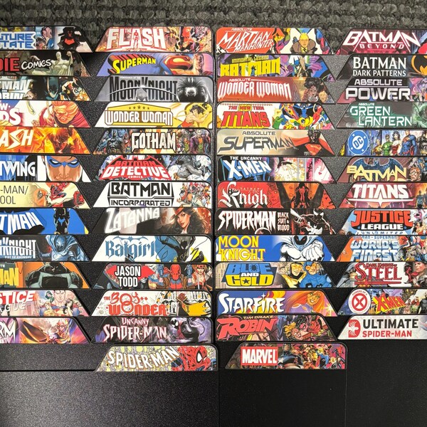 Custom Comic Books Divider Labels, Comic Labels, Comic Stickers ...