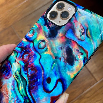 Abalone Shell Print Phone Case for iPhone 15 14 13 12 11 Pro Max XR XS ...