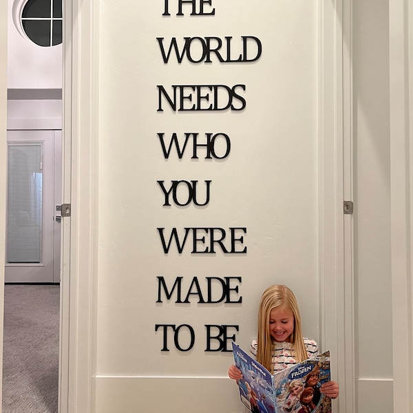The World Needs Wooden Wall Art, Inspirational Wall Decor - Etsy