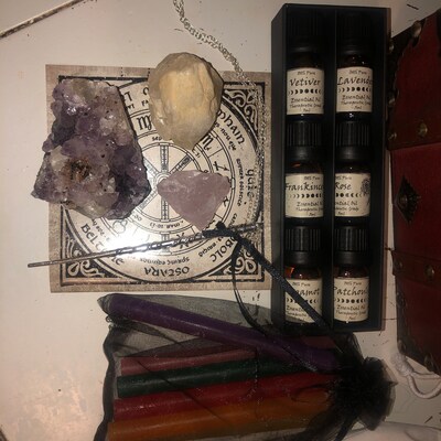 HUGE WITCHCRAFT KIT Witch Alter Sets Wand Kit Witch Kits Potion Kit ...
