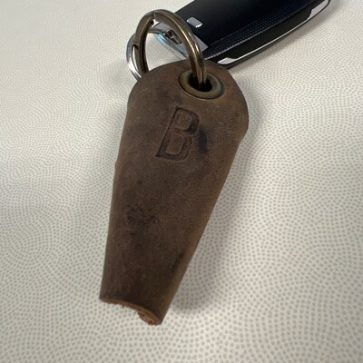 Personalized Leather Keychain Wrap Key Wrap Key Fob Customized With ...