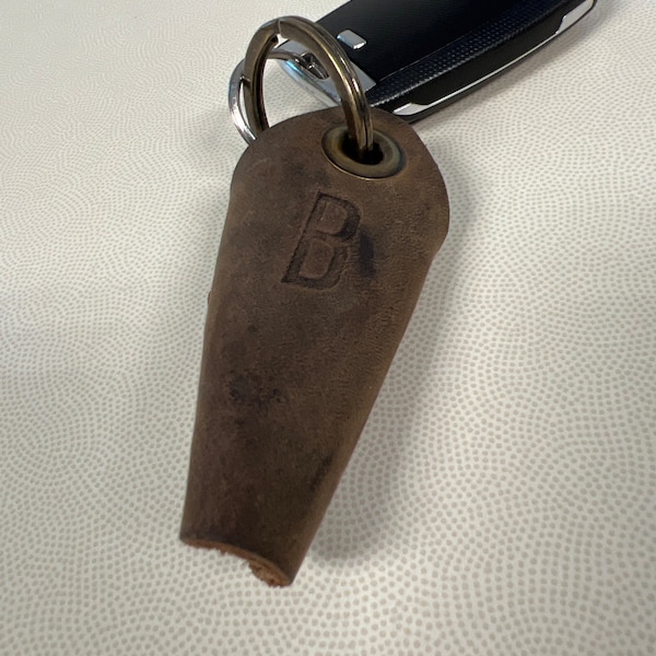 Personalized Leather Keychain Wrap | Key Wrap | Key Fob Customized With ...