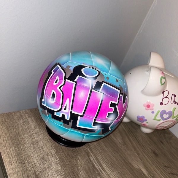 Custom Volleyball Hand Painted Ball Unique Personalized Sports Gift ...