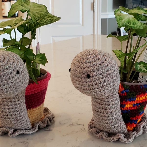 Crochet Snail Planter PDF Pattern - Etsy