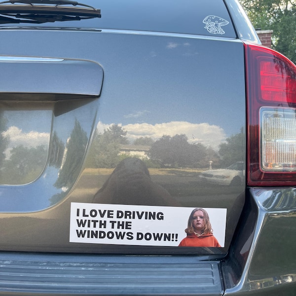 Funny A24 Hereditary Inspired Bumper Sticker - "i Love Driving With the ...