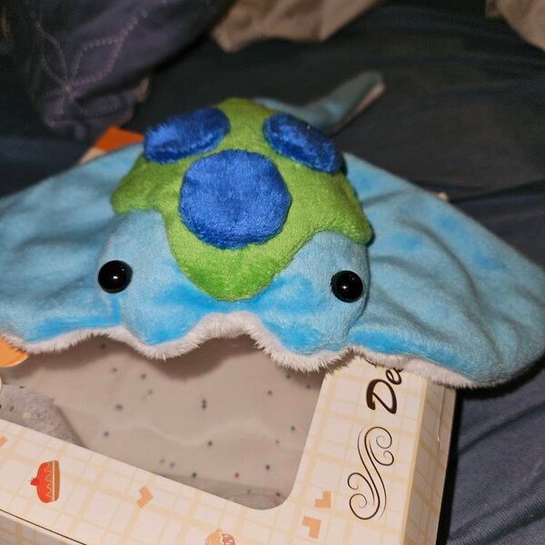 Blueberry Pancake Manta Ray Plush Stuffed Animal - Etsy