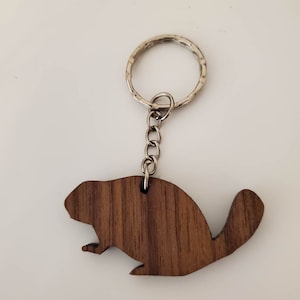 Wooden Snake Keychain Walnut Wood Animal Keychain | Etsy