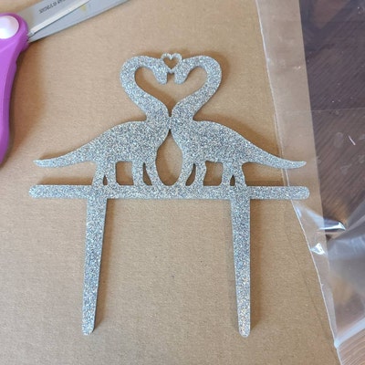 Dinosaur Brontosaurus Heart 225-A250 Cake Topper - Etsy