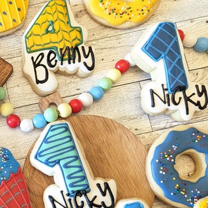 Number Cookie Cutter Set 1-10 Birthday, Plaque, Script - Etsy