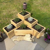 Corner Triangle Decking Planter - Etsy UK
