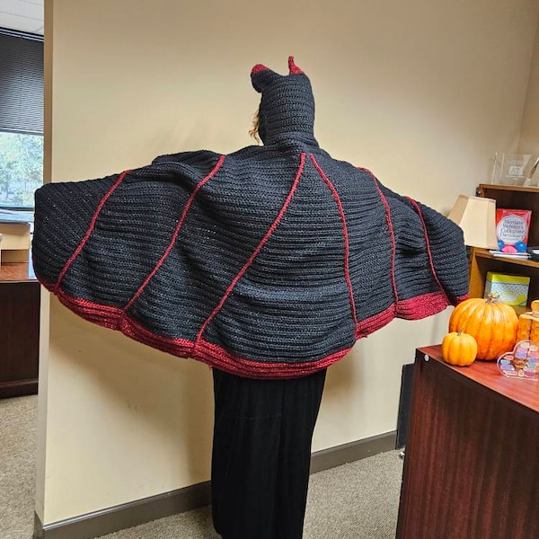 Bat Wings Crochet Cloak PATTERN TUTORIAL - Etsy