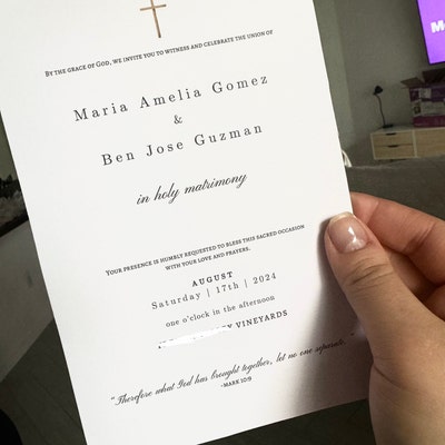 Christian Wedding Invitations, Bible Verse Wedding Invitations, Church Wedding Invitations,bible ...