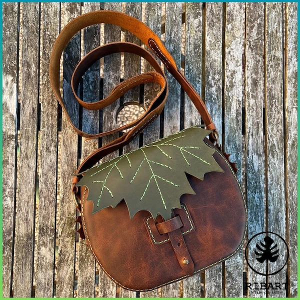 The Original Maple Leaf Belt Bag Pattern Tutorial Elven Hip Bag DIY ...