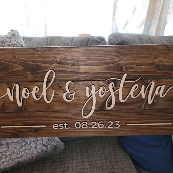 First Name Sign, Wedding Gift, Girlfriend Gift, Boyfriend Gift ...