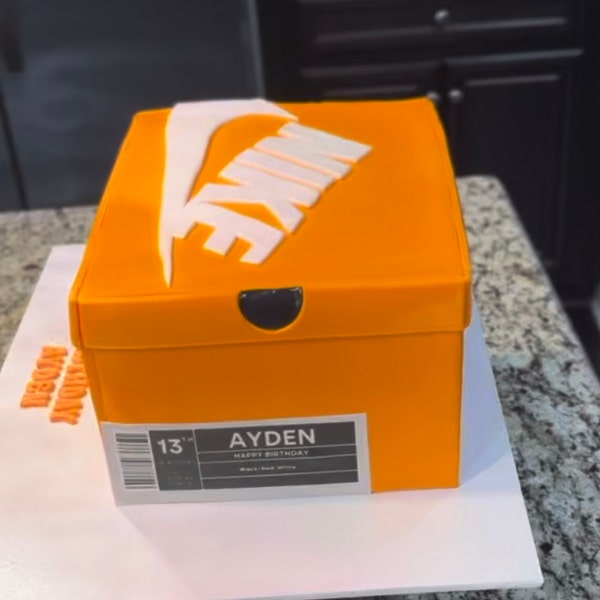 Shoe Sneaker Box Label, Sneaker Box Template , Favor Box Label, Shoe ...