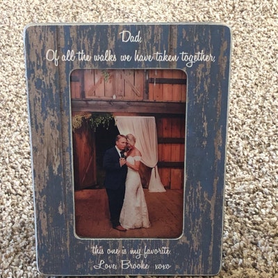 Father of the Bride Picture Frame Forever & Always Your Little Girl ...