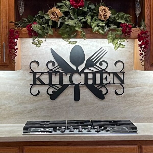 Custom Metal Kitchen Sign-nana's Kitchen Metal Sign-personalized ...