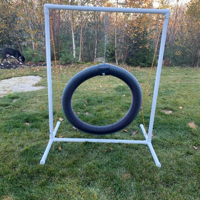 Dog Agility Tire Jump Made From Superior Grade PVC. AKC Regulation Size ...