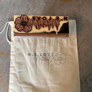 Self Inking Stamp, Interlocking Monogram Stamp, Desk of Stamp, Name ...