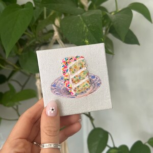 Spring Colors Funfetti Cake Slice, Made to Order - Etsy