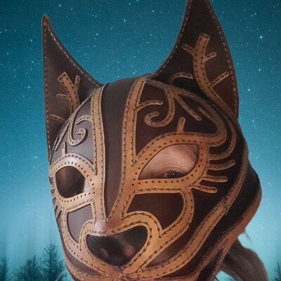 Cat Mask Leather Pattern PDF the Bastet Ceremonial Mask by ...