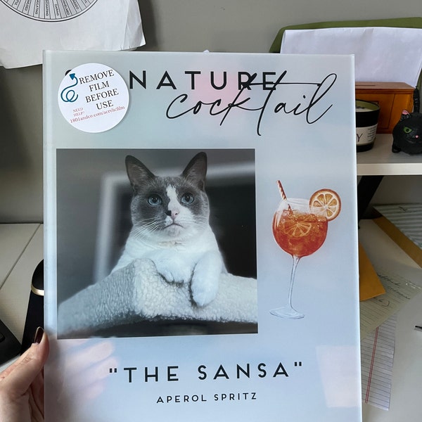 Signature Cat Cocktails Frosted Acrylic Wedding Bar Sign Custom Wedding ...