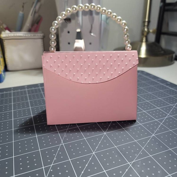 Paper Handbag With Tear Strip Opening. Instructions, SVG and Coreldraw ...