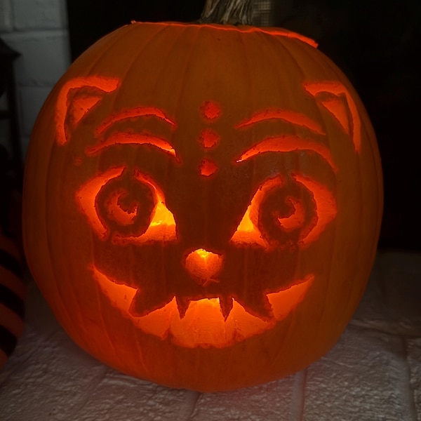 Kpop Demon Hunters Pumpkin Carving Stencils | Halloween Decor (digital ...