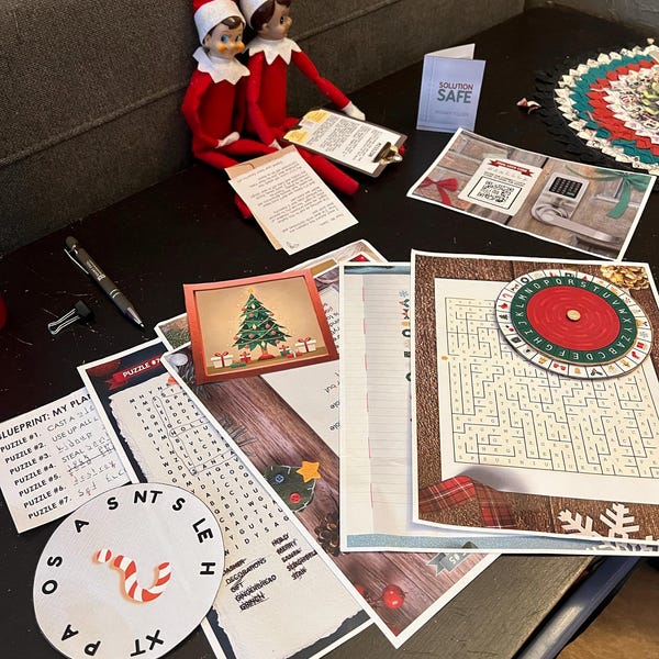 Christmas Escape Room, Escape Room Kit, Escape Room Printable, Mystery ...