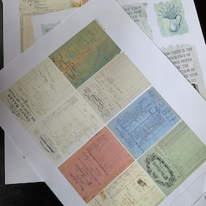 Botanical Junk Journal Pages Field Guide Junk Journal Kit | Etsy