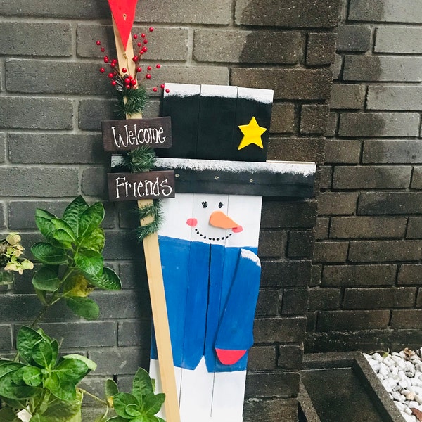 E-PATTERN Welcome Winter Friends" Standing Snowman Wood Craft DIY ...