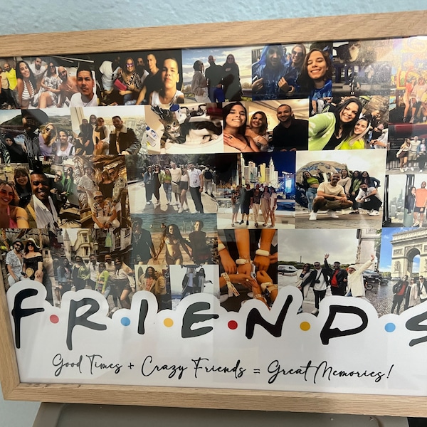 Best Friend Gifts, Best Friends Photo Collage, Personalized Best Friend ...