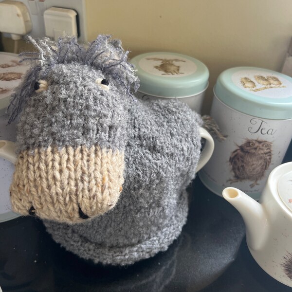 Donkey Hand Knitted Tea Cosy - Etsy