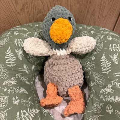 Mallard Duck Snuggler Lovey, Duck Nursery Decor, Baby Snuggle Animal ...