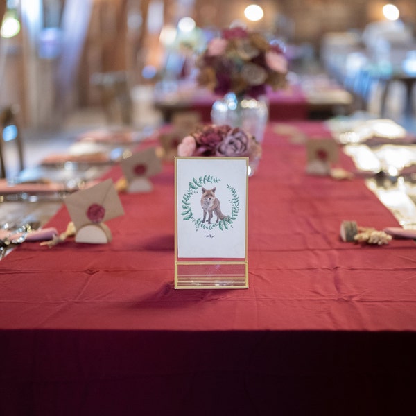 Jungle Animals Table Number Cards, Online Editable Table Number ...