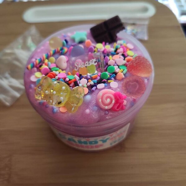 Pink Sugar Pop Candy Slime, Candy Crush Scented Slime Birthday Gift Toy ...