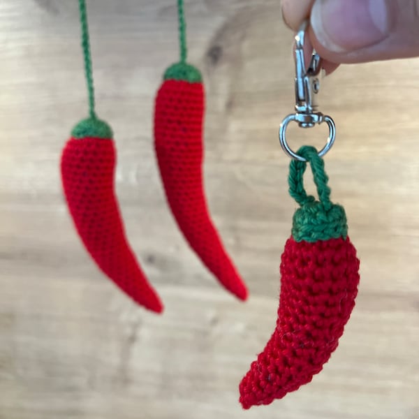 CHILI PEPPER Crochet Pattern PDF - Amigurumi Hot Pepper Pattern ...