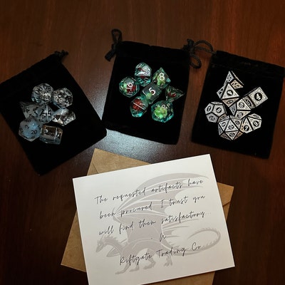 Runes RPG Dice Set / Dice for Dnd / Standard Dice for D&D, Dungeons and ...