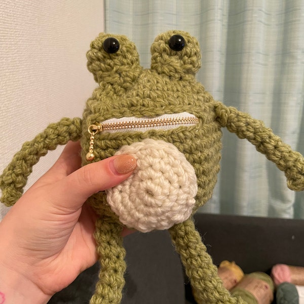 Frog Coin Purse Crochet PATTERN - Amigurumi - Etsy