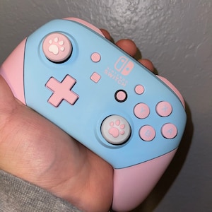 Custom Baby Pastel Blue and Pink Nintendo Switch Pro Controller - Etsy