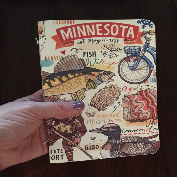 Minnesota Notebook, Blank Journal, Personalized Stationery, State ...