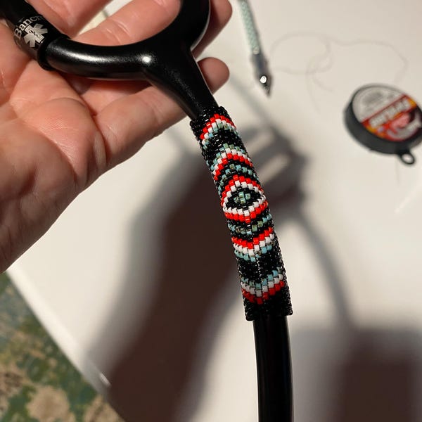 Pattern Download for Beaded Stethoscope, Even Count Tubular Peyote ...