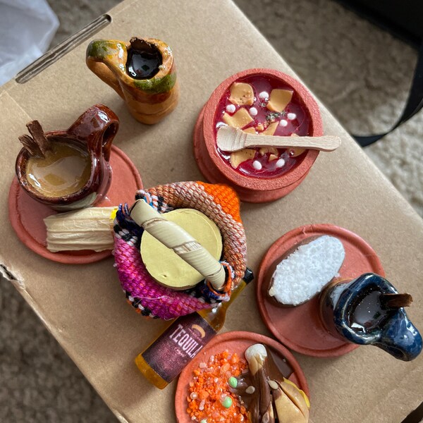 Mini Clay Mexican Food for Nichos: DIY Altar Food - Etsy