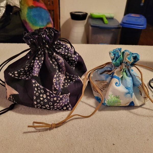 Drawstring Bag PDF Sewing Pattern | Instant Download | Flat Bottom Dice ...